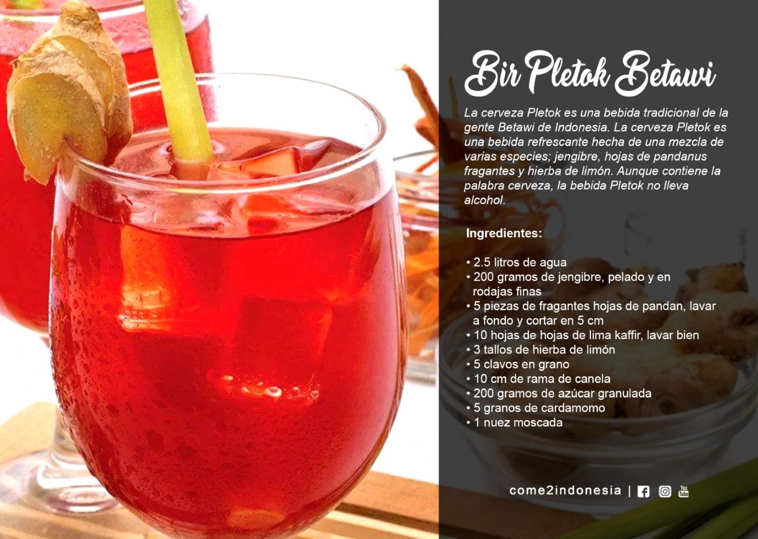 BIR PLETOK BETAWI - Bebida tradicional Indonesia